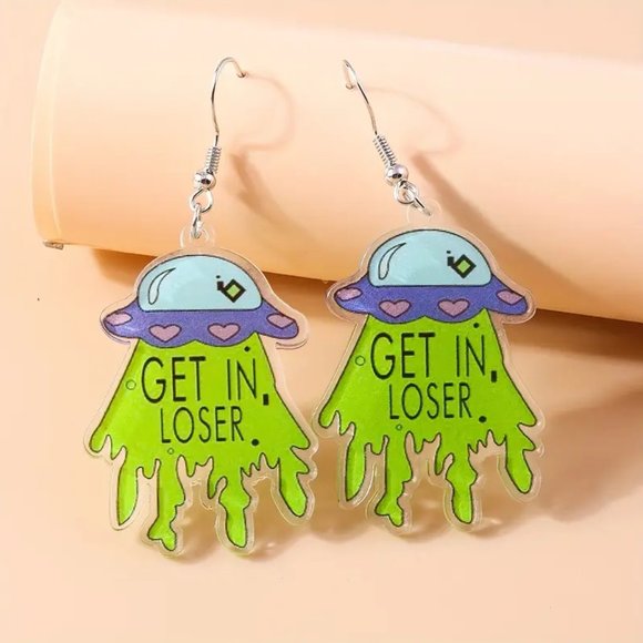 chichigems | Jewelry | Alien Ufo Spaceship Get In Loser Beam Me Up ...